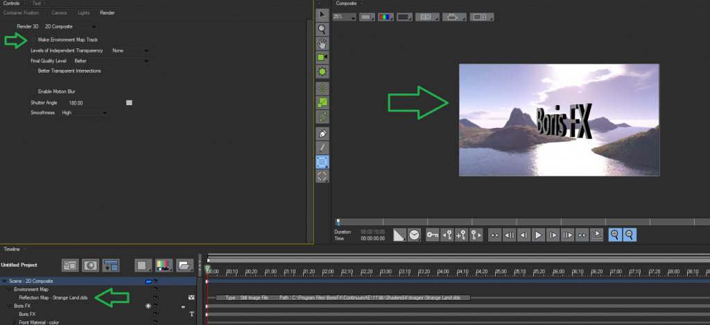 Title Studio- The Render Tab | Boris FX