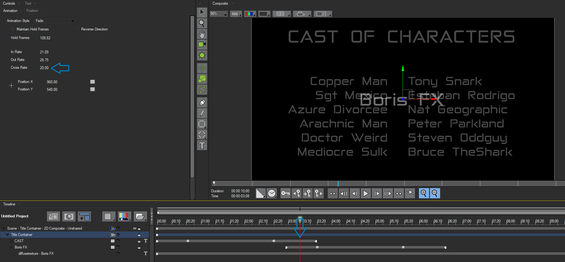 Title Studio- Creating A Fade Effect | Boris FX