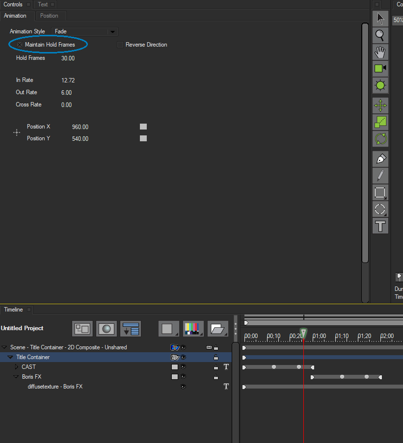 Title Studio- Creating A Fade Effect | Boris FX