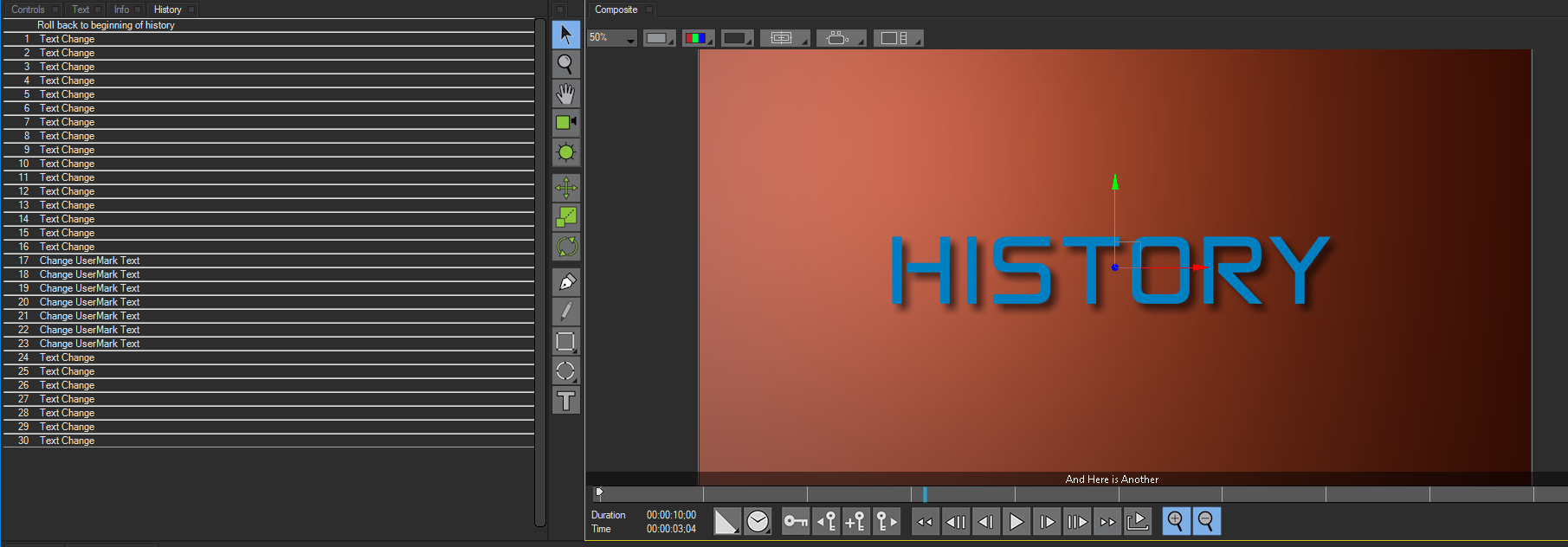 Title Studio- The History Palette | Boris FX