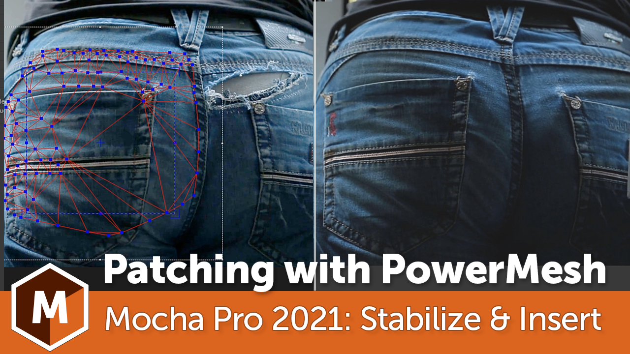 Mocha Pro 2021: Patching with PowerMesh | Boris FX